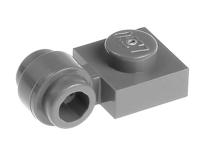 LEGO Płytka zaczep 1x1 4081b szara ciemna - 4 szt. 10681433425 - Allegro.pl