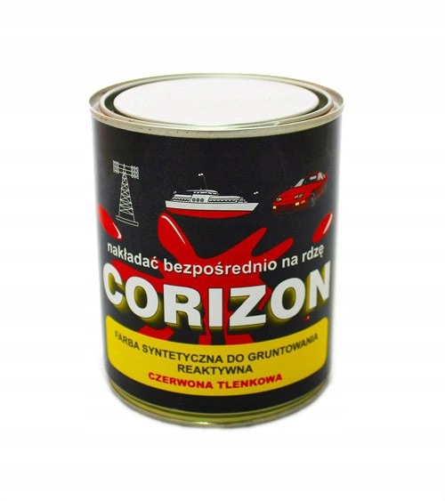 FARBA ANTYKOROZYJNA CORIZON CZERWONY TLENK. 0,5L • Cena, Opinie • Farby ...
