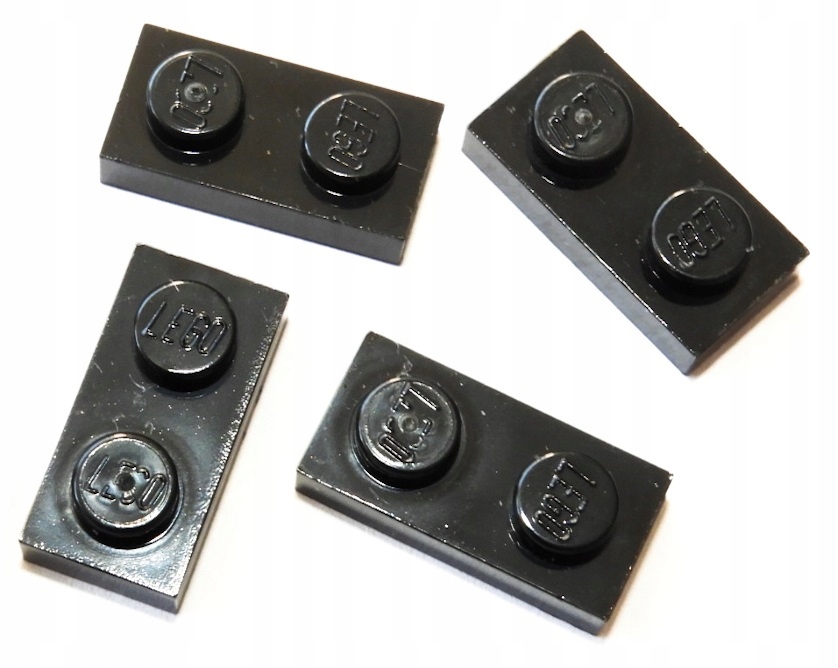 00002 LEGO 3023 302326 — тарелка 1x2 — чёрная — 4 шт. купить с ...