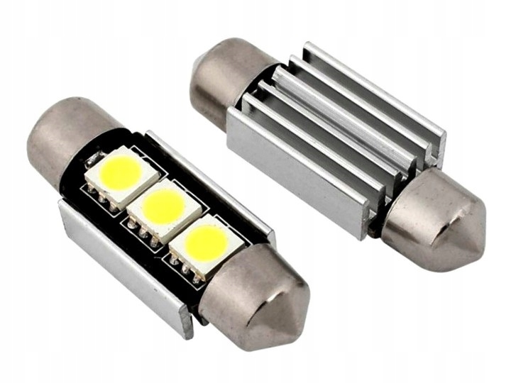 ŻARÓWKA LED RURKA C5W DO REJESTRACJI WNĘTRZA C10W 36mm 3SMD CANBUS 2 ... ŻARÓWKA LED RURKA C5W DO REJESTRACJI WNĘTRZA C10W 36mm 3SMD CANBUS 2 ...