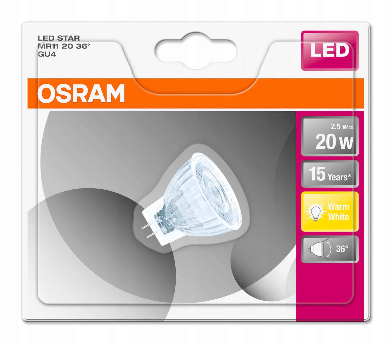 OSRAM LED PARATHOM MR11 2.5W=20W 2700K GU4 5171 7619805045 - Allegro.pl OSRAM LED PARATHOM MR11 2.5W=20W 2700K GU4 5171 7619805045 - Allegro.pl