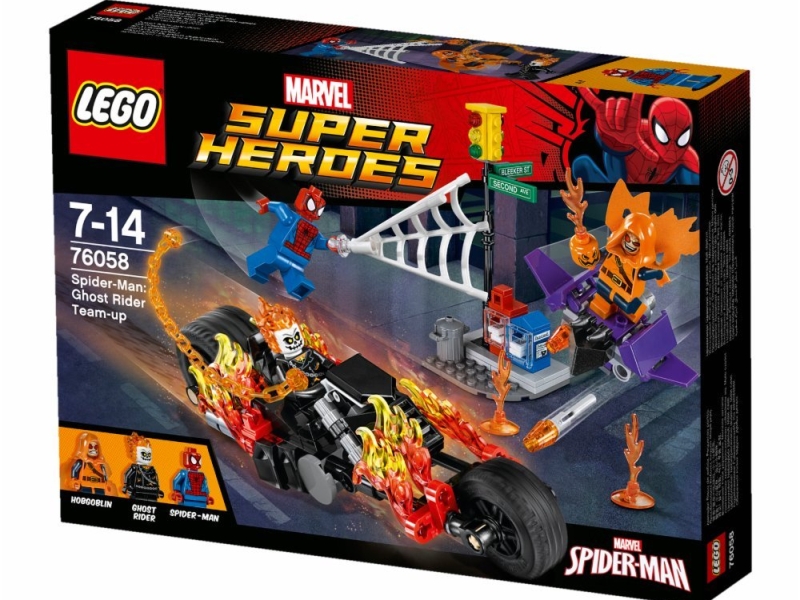 Lego Marvel 76058 @@ ATAK UPIORNYCH JEŹDŹCÓW @@ Spiderman Ghost Rider ...