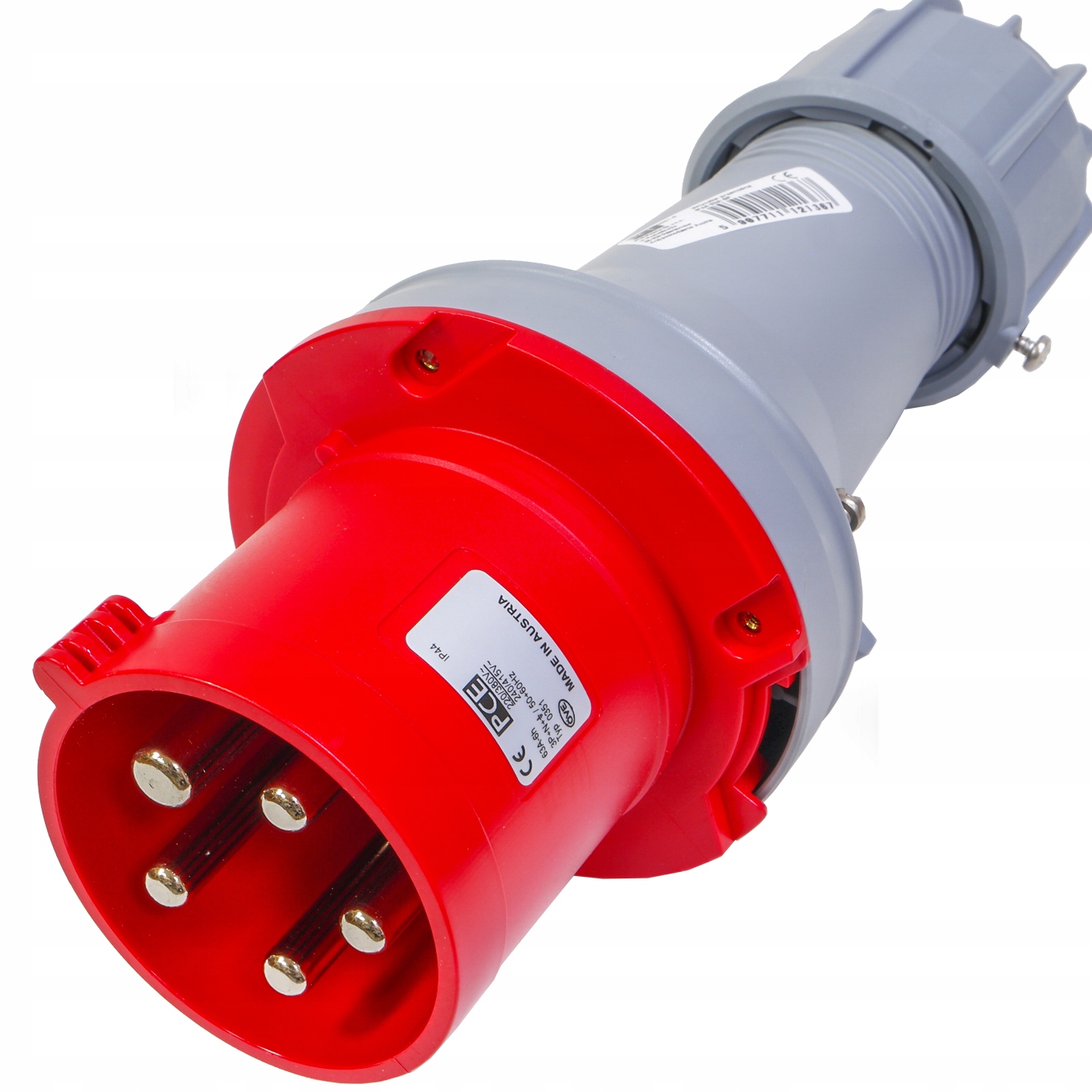 Wtyczka siłowe 5P 63A IP44 PCE przenośna 0351-6 (3838895675693) • Cena ...