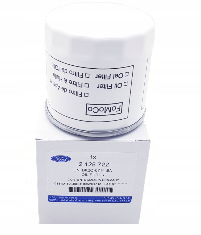Ford OE 2128722 filtr oleju 0732749342140 za 46.49PLN z Poznań ...