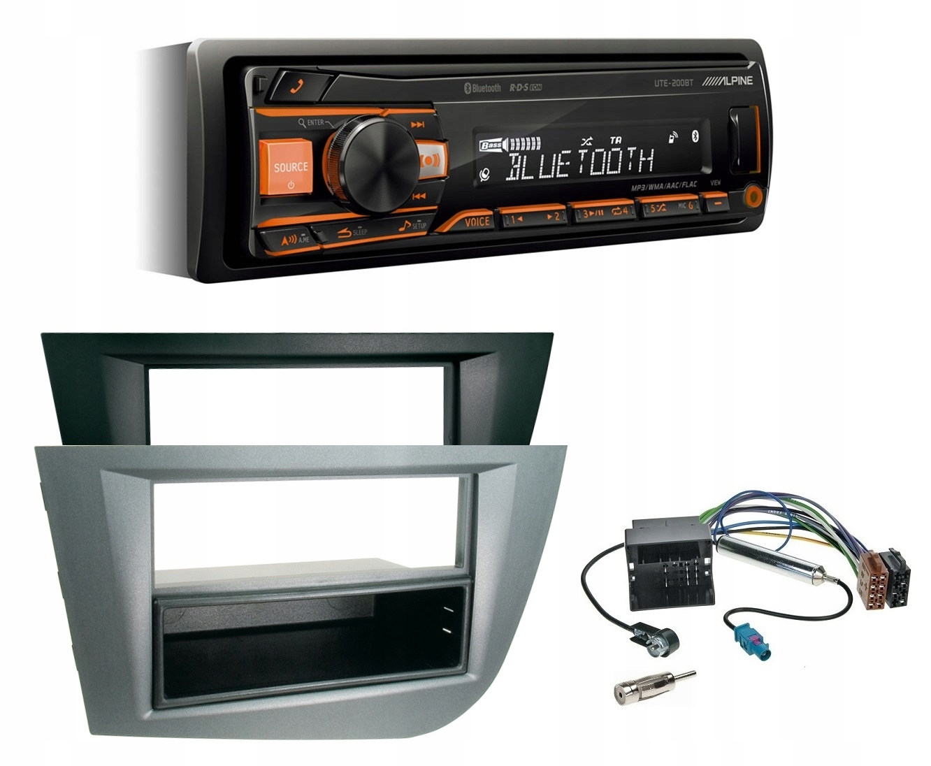 ALPINE UTE-200BT RADIO USB Bluetooth SEAT LEON 2 - Sklep, Opinie, Cena ...