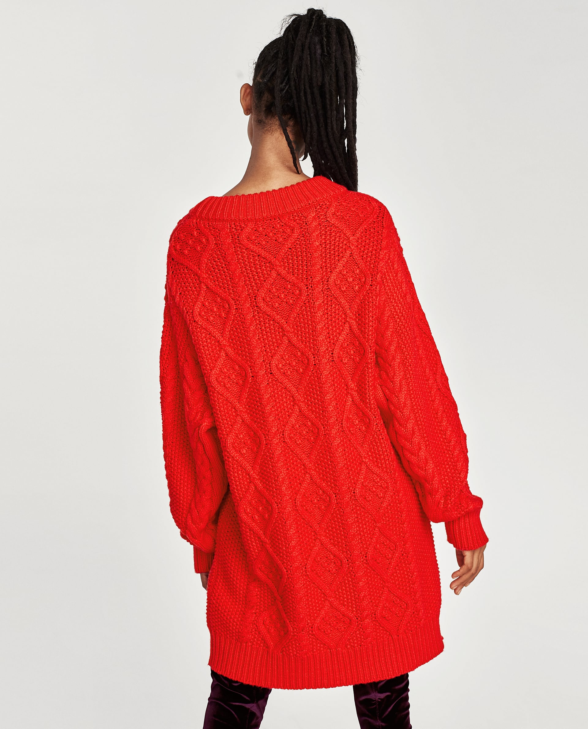 śliczna sukienka SWETER M ZARA czerwona - 7134660023 - oficjalne ...