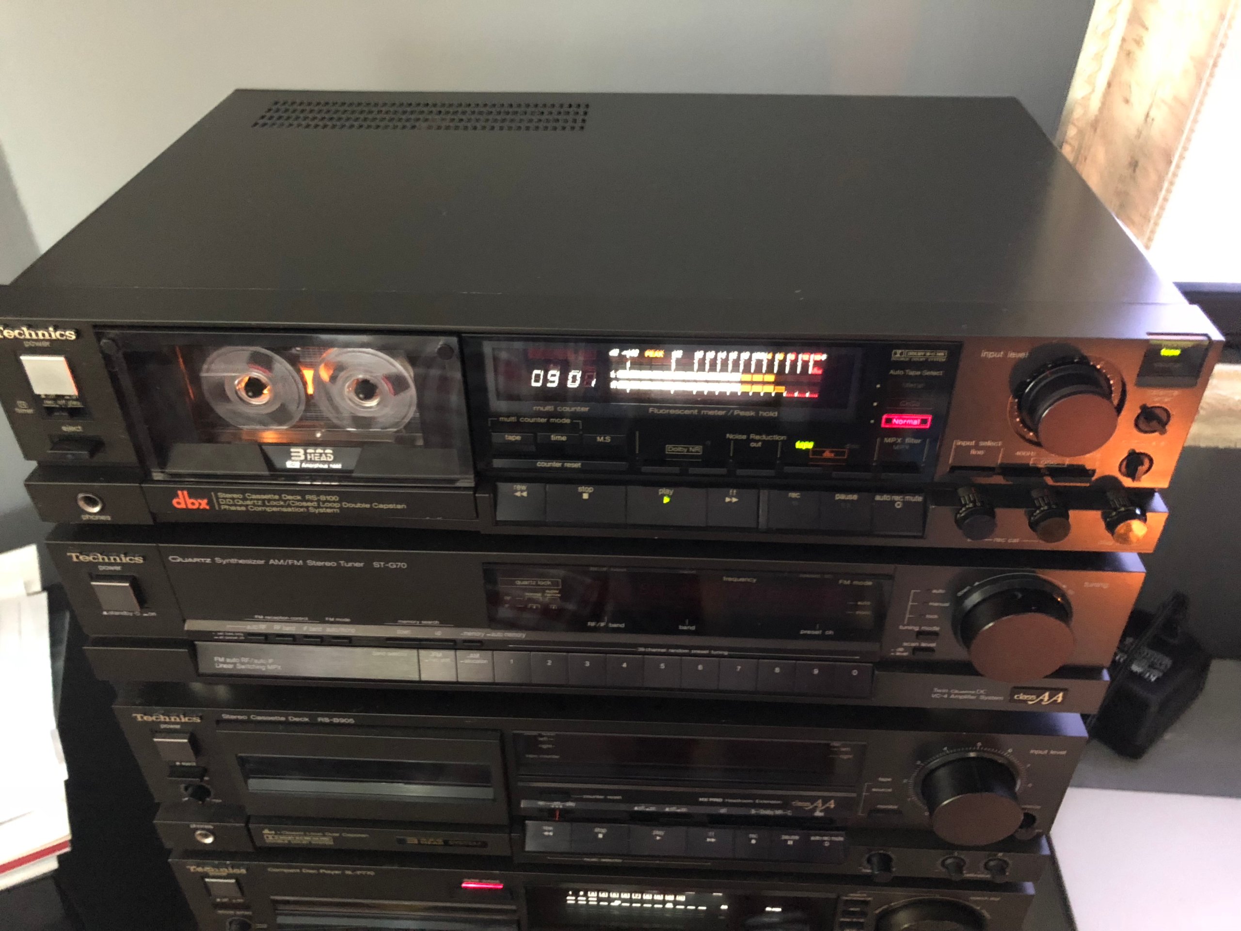 Magnetofon TECHNICS RS-B100 stan kolekcjonerski - 7362095150 ...