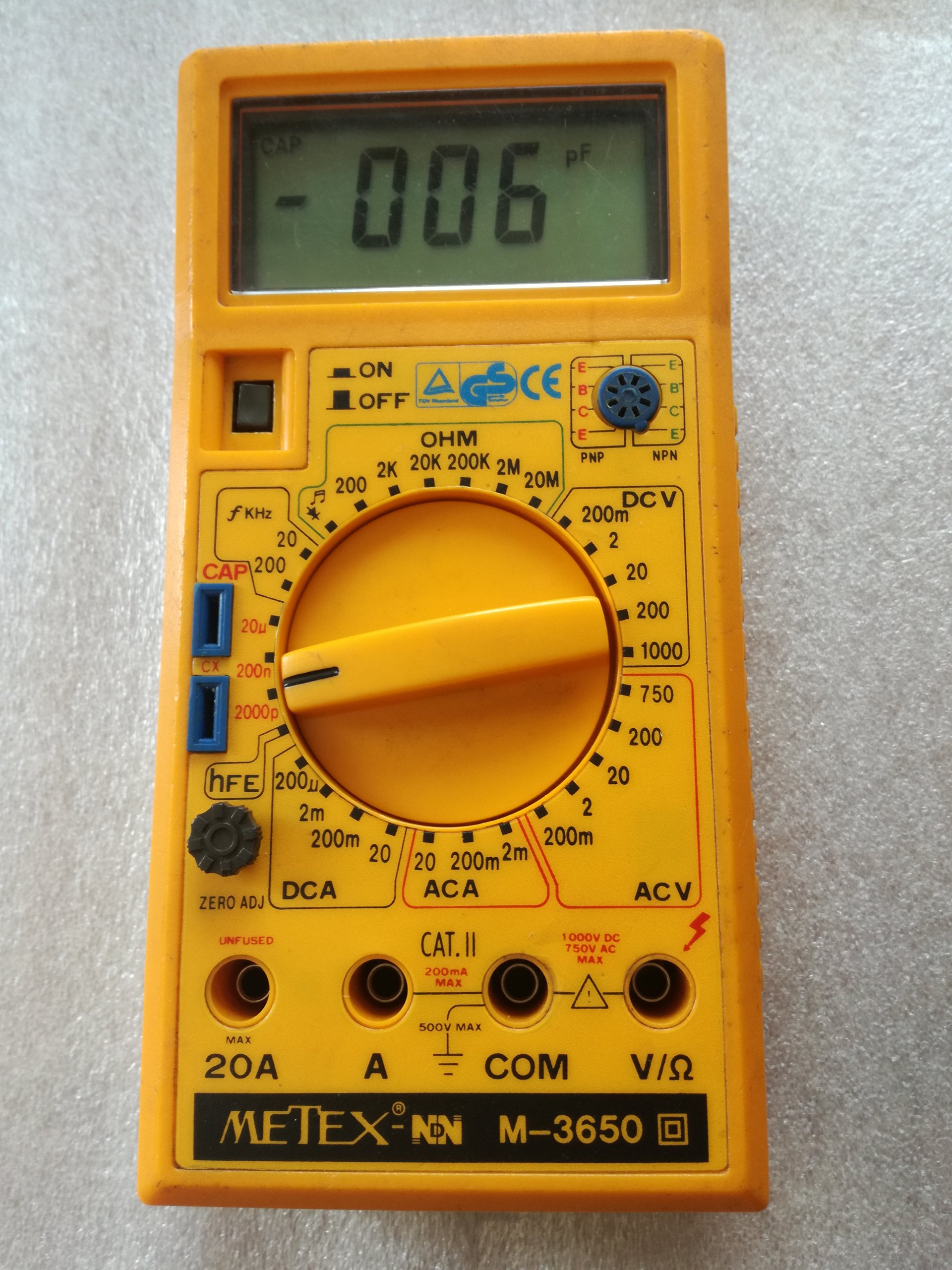 METEX M-3650, multimetr , sprawny. - 7289514803 - oficjalne archiwum ...