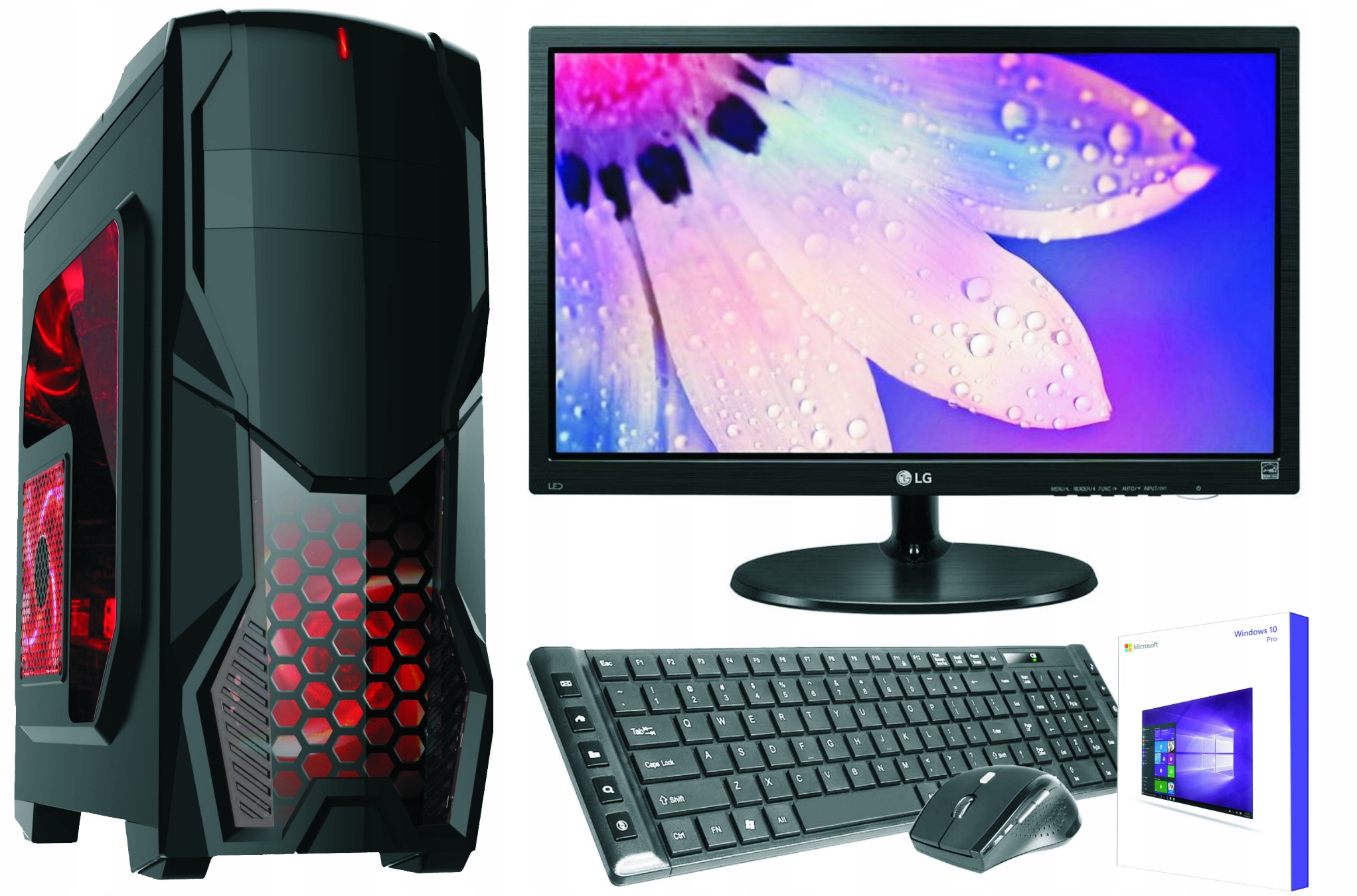 Komputer GAMER 2019 8x + 4GB DDR5 +LED22 + WIN10 - 7684380631 ...