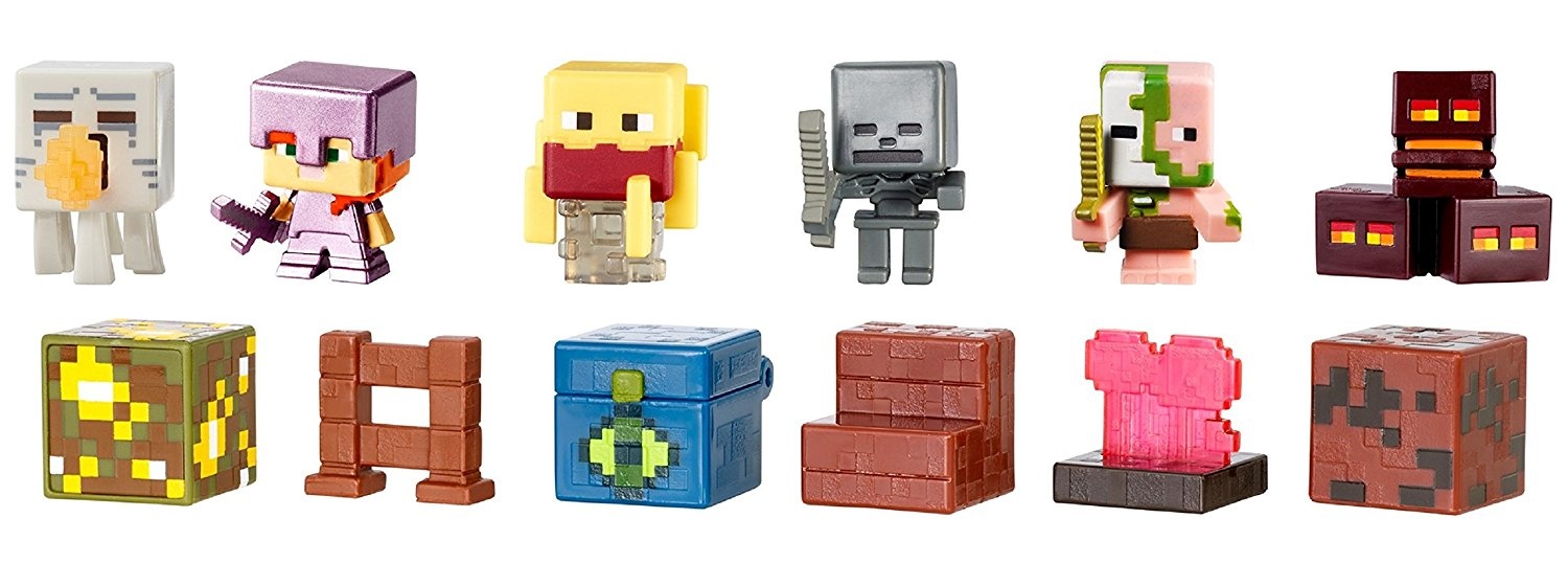 MINECRAFT Figurka ZESTAW 12pak FIGURKI mini BLOKI - 7195786305 ...