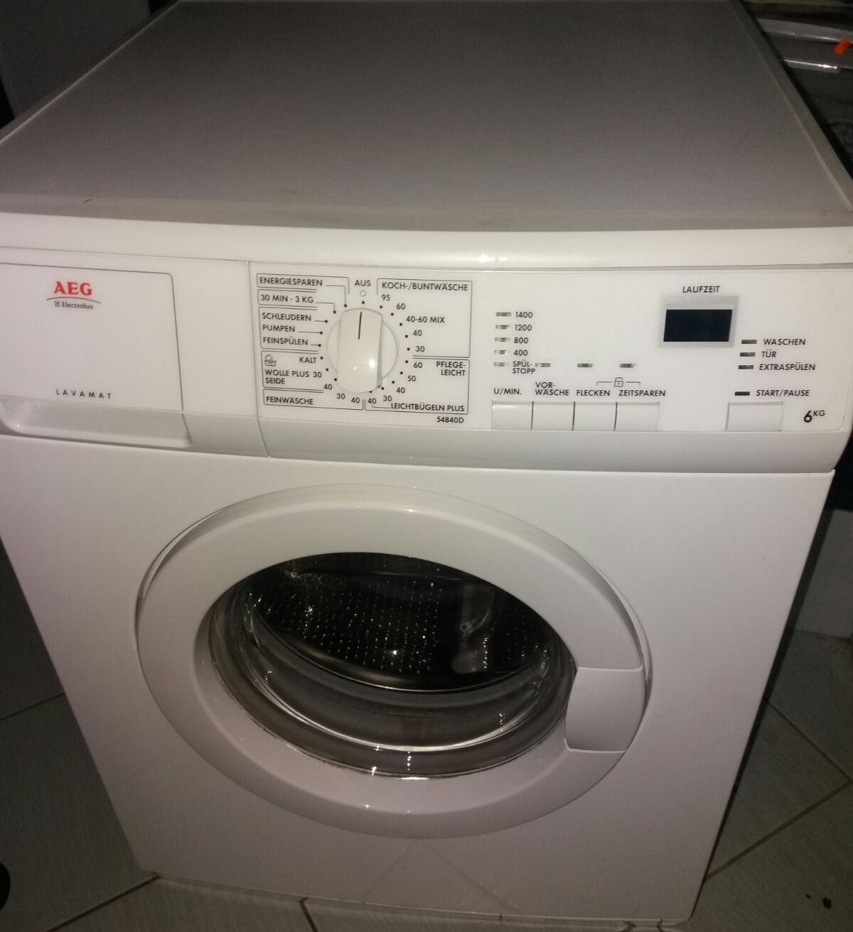 Pralka AEG ELECTROLUX LAVAMAT 54840 D A+ 6KG 1400 - 7098009635 - oficjalne archiwum allegro