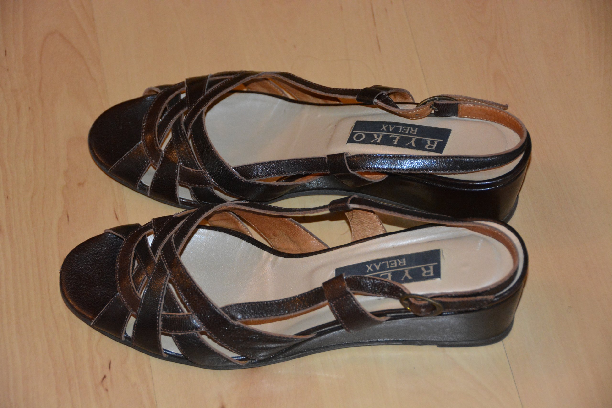 Buty półbuty sandały RYŁKO RELAX skóra 100 % 40 - 7191491834 ...