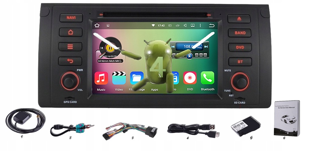 BMW E39 Android GPS Radio Nawigacja 7'' - 7556074870 - oficjalne ...
