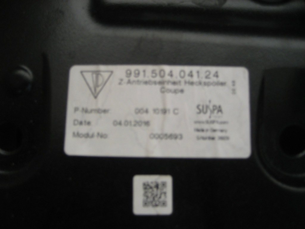 PORSCHE 911 CARRERA 991 COUPE SPOILER 99150404124 - 7144702578 ...