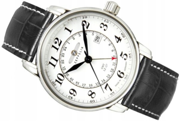 ZEGAREK MĘSKI ZEPPELIN LZ127 GRAF 7642-1 DUAL TIME - 7535277071 ...