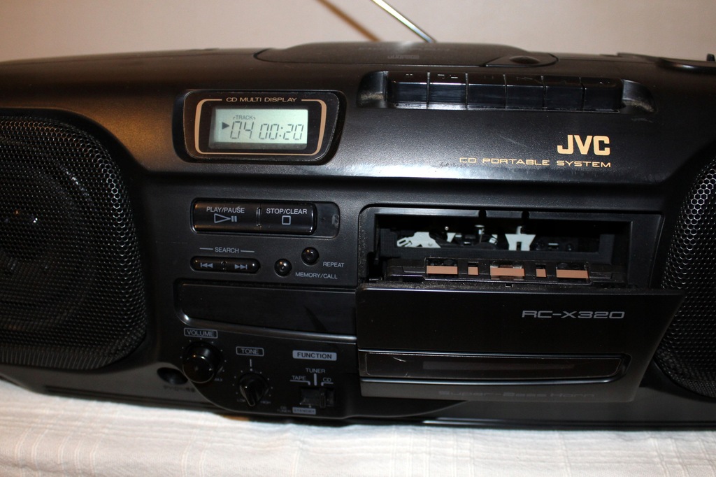 Boombox JVC RC-X320 Super Bass Horn/stan bdb - 7482039093 - oficjalne archiwum Allegro