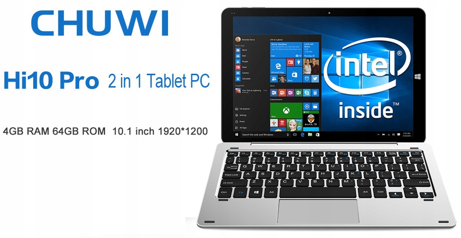 Tablet Chuwi Hi10 PRO 4/64GB android+Win fv23 z pl - 7653798800 ...