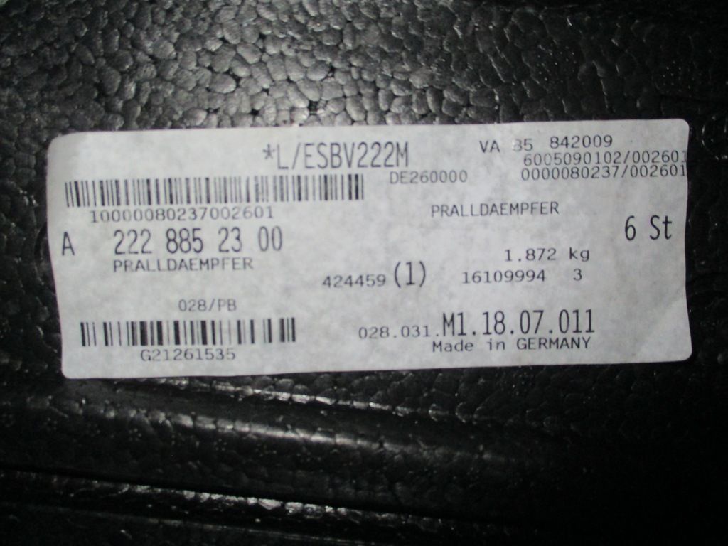 MERCEDES W222 ZDERZAK PRZEDNI PO LIFCIE 2228804400 - 7301308489 ...