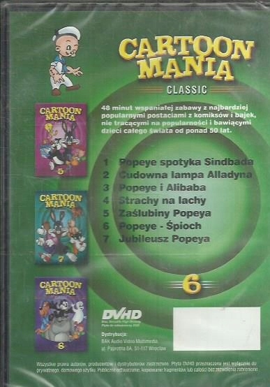 DVD CARTOON MANIA CLASSIC 6 _____NOWA_! - 7537202414 - oficjalne ...