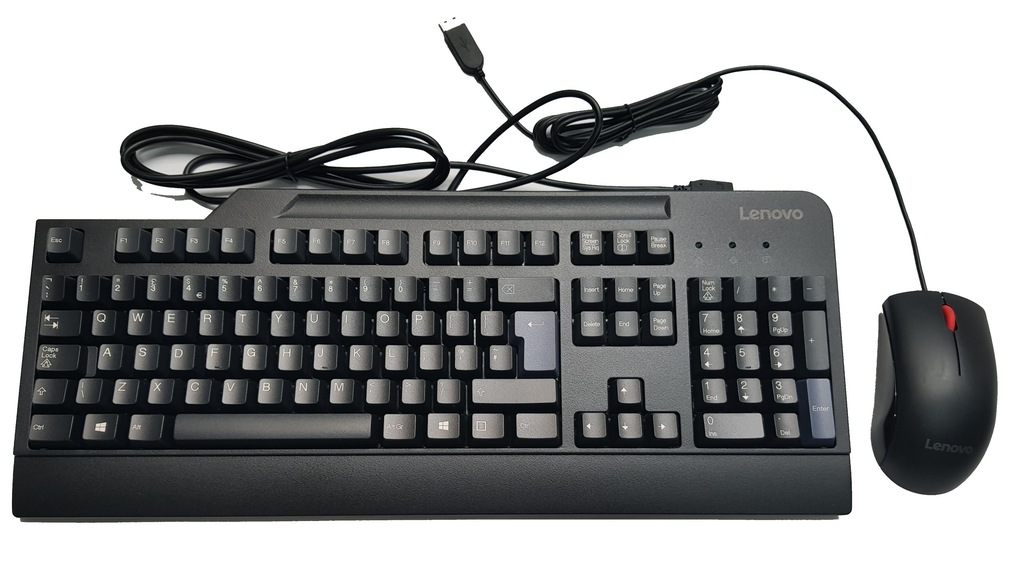 NOWY ZESTAW LENOVO KLAWITURA KB1021 MYSZ MOEUUOA - 7361534297 ...