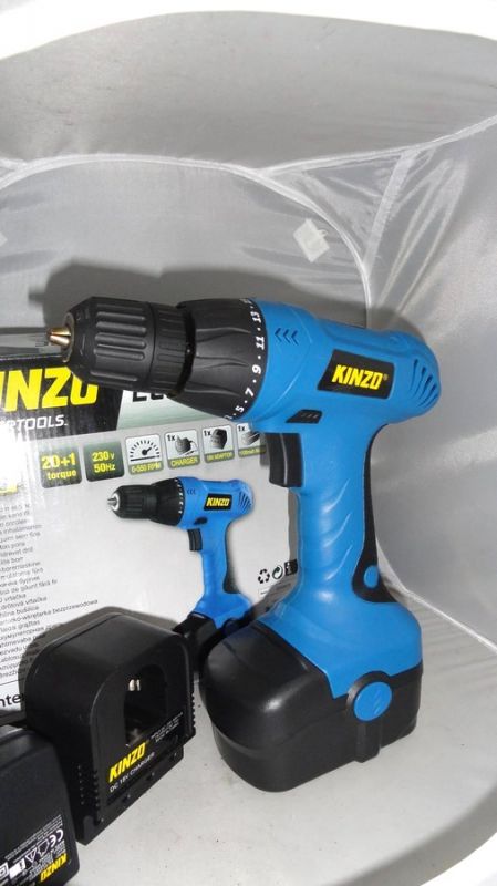 WKRĘTARKA KINZO KOMPLET 18V - 7235153222 - oficjalne archiwum Allegro