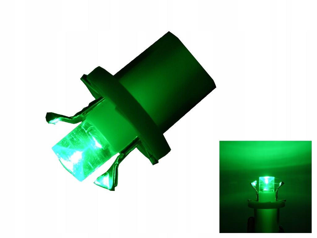 Żarówka LED T5 R5 B8.5D 12V zegary kokpit ZIELONA - 7401606386 ... Żarówka LED T5 R5 B8.5D 12V zegary kokpit ZIELONA - 7401606386 ...