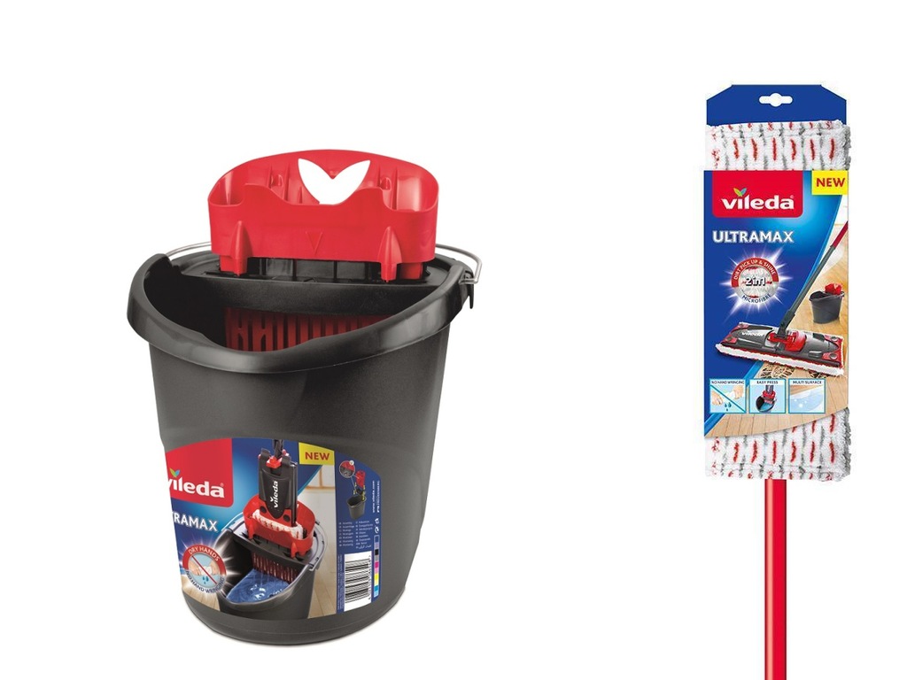 ZESTAW VILEDA ULTRAMAX MOP + WIADRO + WYCISKACZ - 6849904326 ... ZESTAW VILEDA ULTRAMAX MOP + WIADRO + WYCISKACZ - 6849904326 ...