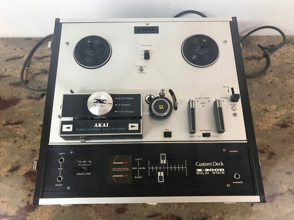 Magnetofon szpulowy AKAI X-200D - 7606231463 - oficjalne archiwum Allegro