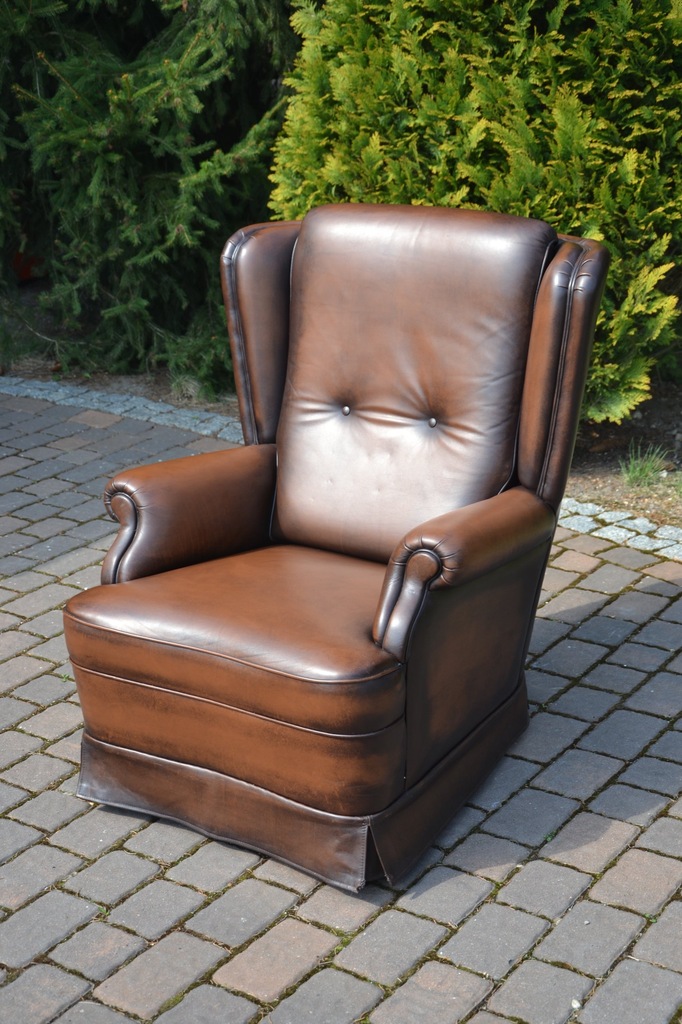 Fotel gabinetowy skórzany - 7290456010 - oficjalne archiwum Allegro