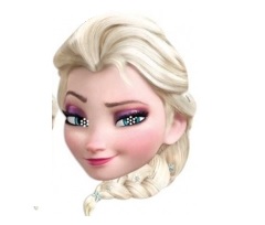 Elza maska maska Elsy maska Kraina lodu - 6725319547 - oficjalne ...