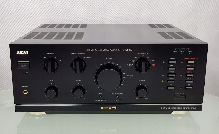 AKAI AM-67 WZMACNIACZ STEREO TOP STAN - POTĘŻNY - 7611015744 ...