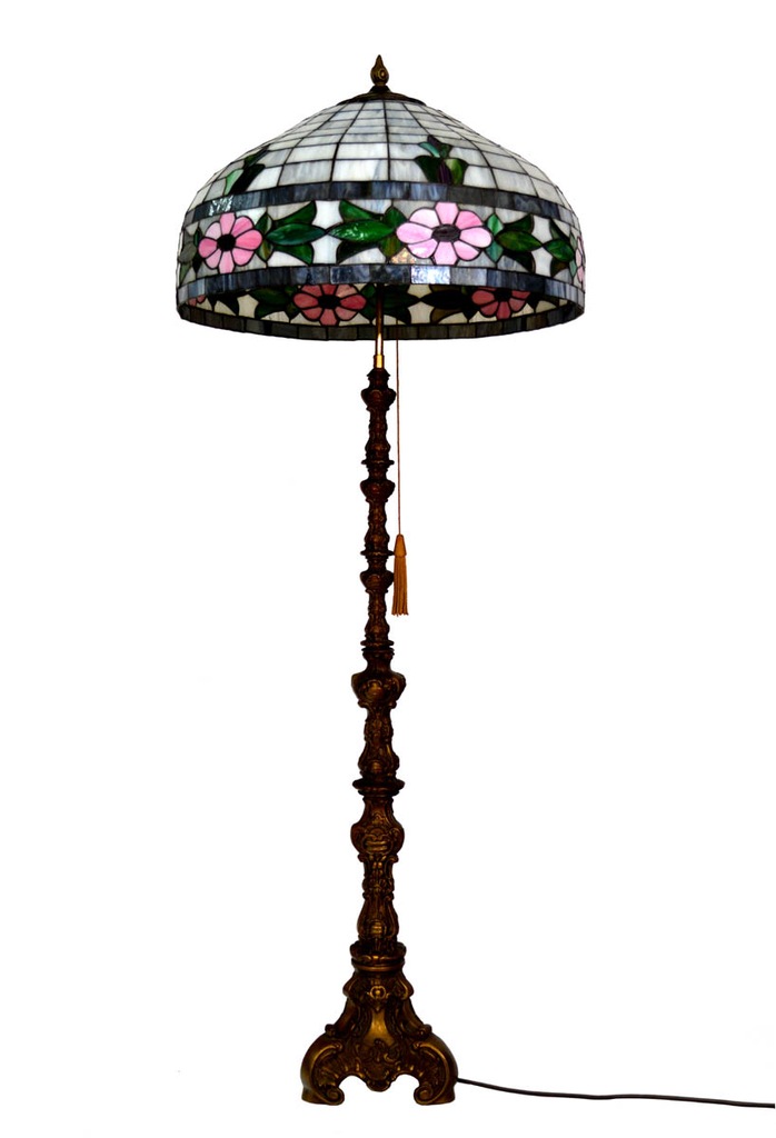 Lampa Podłogowa Tiffany Mosiężna Grodzisk Maz. - 7364043129 - oficjalne ...