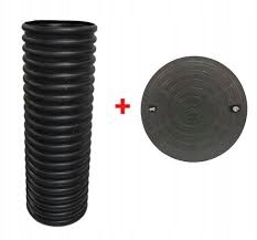 RURA KARBOWANA 315 STUDNIA zestaw 1m + pokrywa - 7226371502 - oficjalne archiwum Allegro