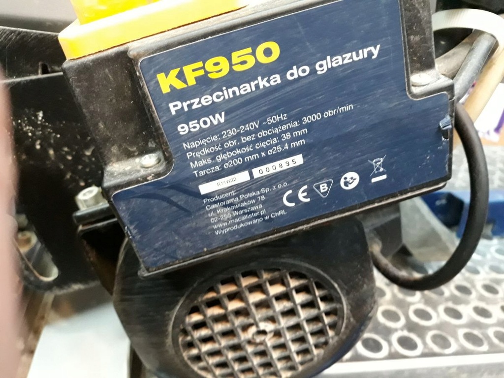 przecinarka do glazury MAC ALLISTER KF 950 - 7636387199 - oficjalne archiwum Allegro