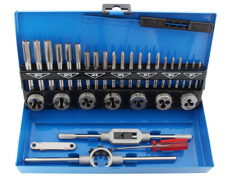 GWINTOWNIKI I NARZYNKI ZESTAW M3-M12 32 szt - 7224547282 - oficjalne archiwum Allegro
