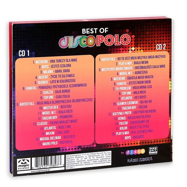 25 LAT BEST OF DISCO POLO 2CD - 6869522987 - oficjalne archiwum Allegro