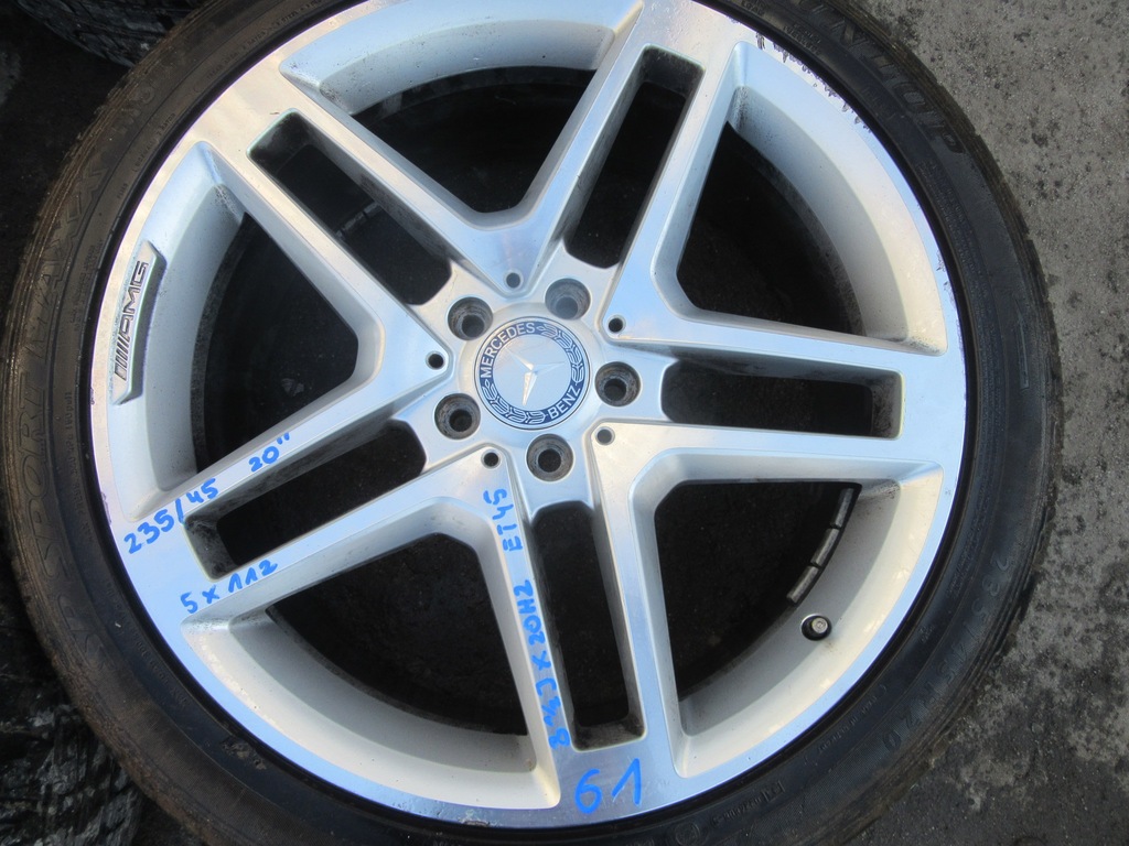 MERCEDES KOŁA FELGI Z OPONAMI 235/45 20 AMG - 7504692940 - oficjalne archiwum Allegro