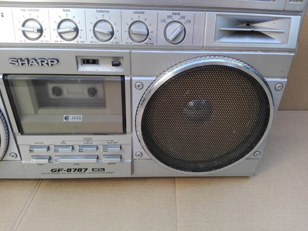 RADIOMAGNETOFON SHARP GF-8787 BOOMBOX - 7476466054 - oficjalne archiwum ...