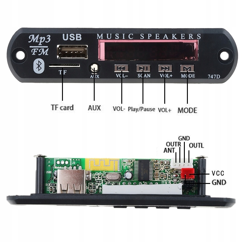 PANEL MODUŁ RADIO MP3 BLUETOOTH AUX PILOT USB 5V - 7419813194 ... PANEL MODUŁ RADIO MP3 BLUETOOTH AUX PILOT USB 5V - 7419813194 ...