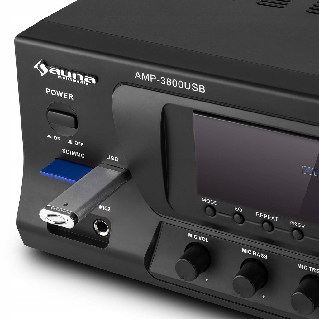 Auna AMP-3800 USB Wzmacniacz 5.1+MIC 31/11/18 - 7688077800 - oficjalne ...