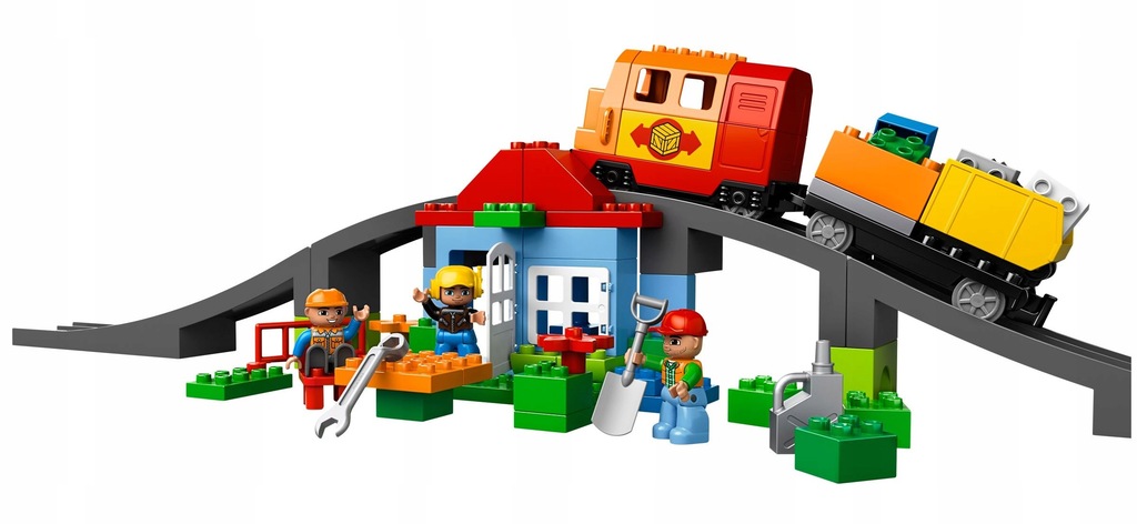 LEGO DUPLO 10508 POCIĄG DELUXE KOLEJKA+PAKA HARIBO - 7641300668 ...
