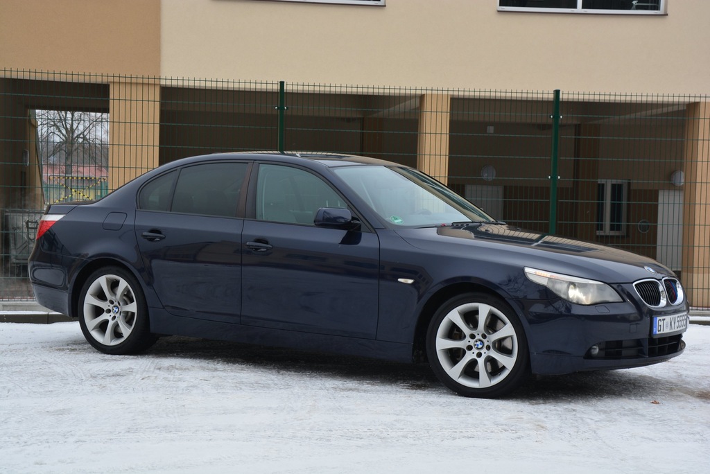 Piękne BMW E60 545 V8 333PS HeadUp DużaNavi Pamięc - 7159633427 ...