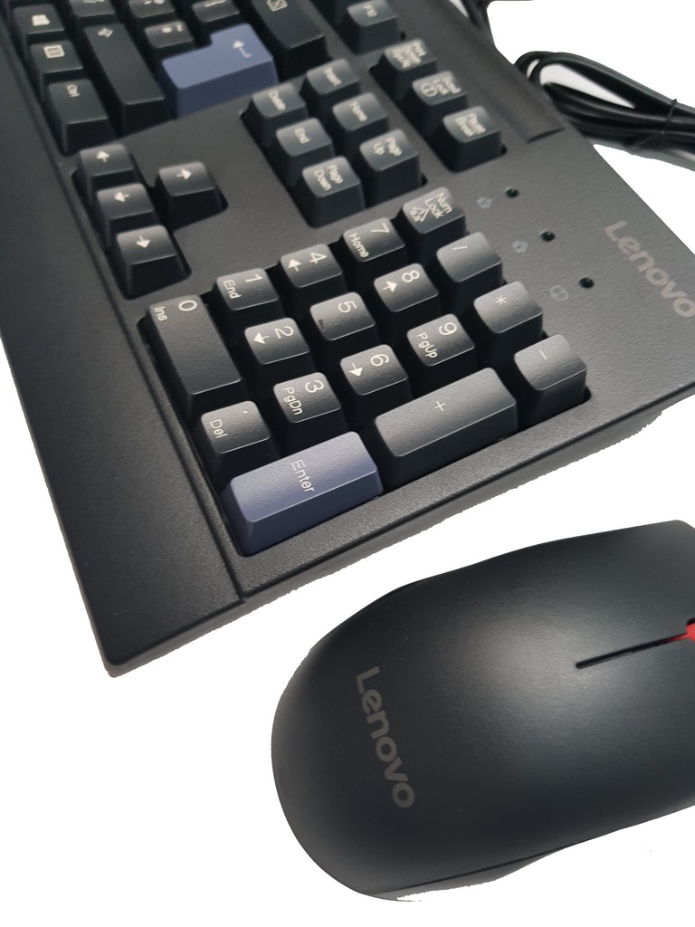NOWY ZESTAW LENOVO KLAWITURA KB1021 MYSZ MOEUUOA - 7361534297 ...