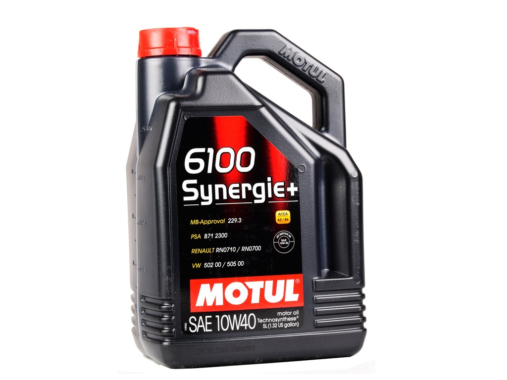 MOTUL 6100 SYNERGIE PLUS 10W40 5L CERTYFIKAT ! - 6054250811 - oficjalne ...