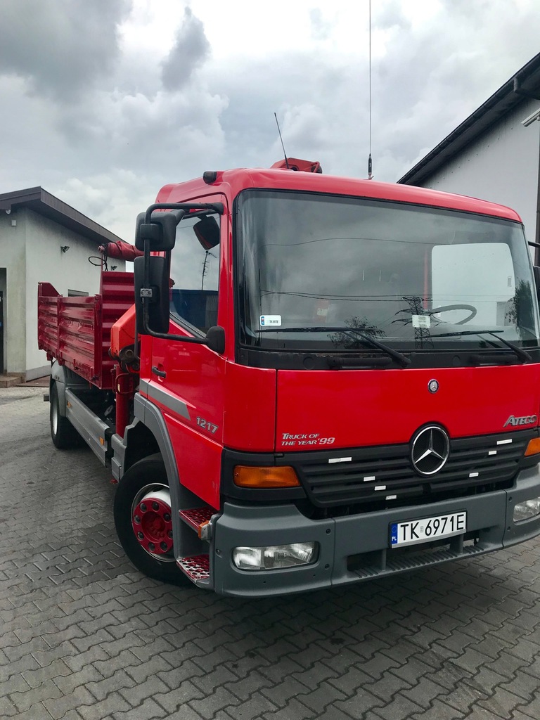 MERCEDES ATEGO 1217, WYWROTKA Z HDS PALFINGER - 7401145012 - oficjalne ...