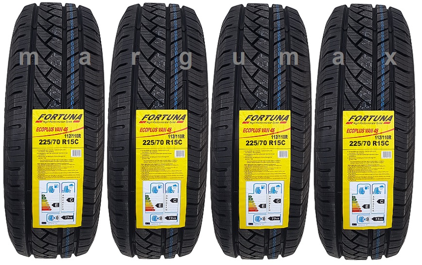 4x 225/70 R15C NOWE opony całoroczne ORYGINAŁ 112R - 7175304387 ...