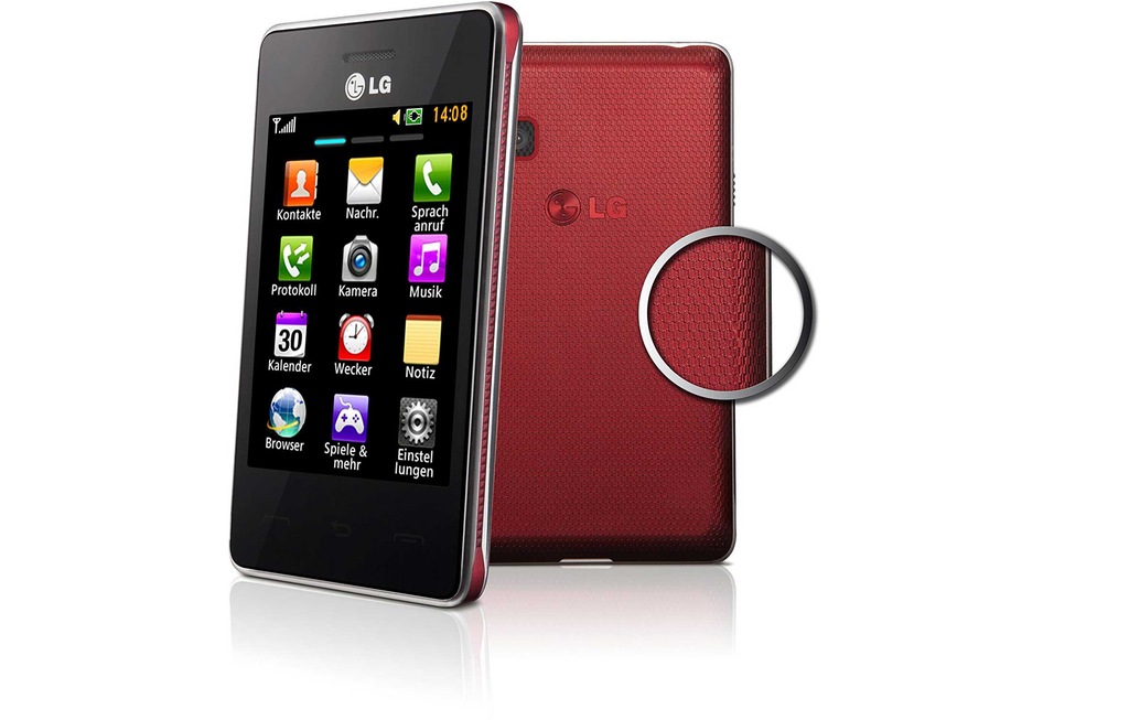 Smartfon LG-T385 czerwono czarny - 7203327682 - oficjalne archiwum Allegro