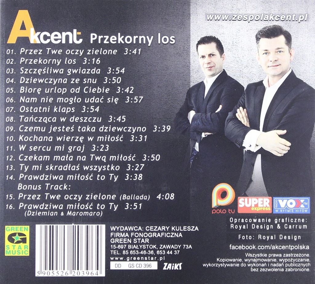 AKCENT: PRZEKORNY LOS [CD] ZENEK MARTYNIUK - 7185561365 - oficjalne archiwum Allegro