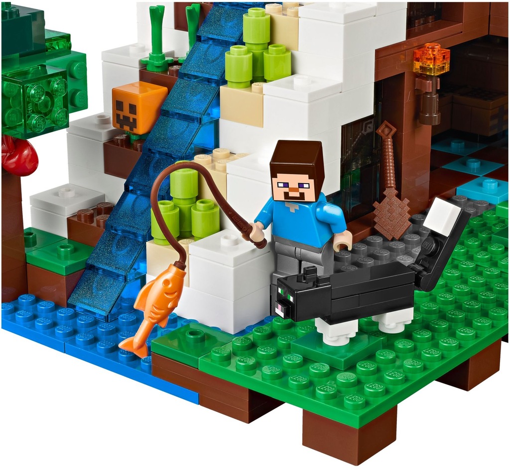 LEGO MINECRAFT 21134 Baza pod wodospadem - 7233473273 - oficjalne ...