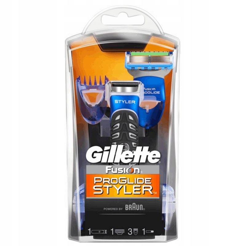 GILLETTE FUSION PROGLIDE STYLER + TRYMER MASZYNKA - 7526923259 ...